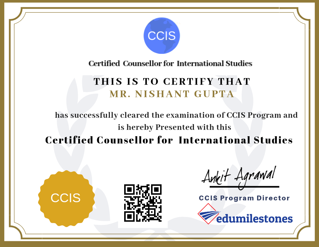 CCIS : Certified Counsellor for International Studies (CCIS) Program